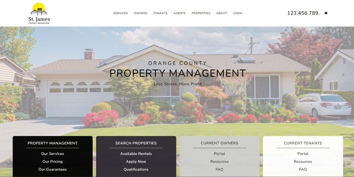 Orange County Property Managers | St James Property Management